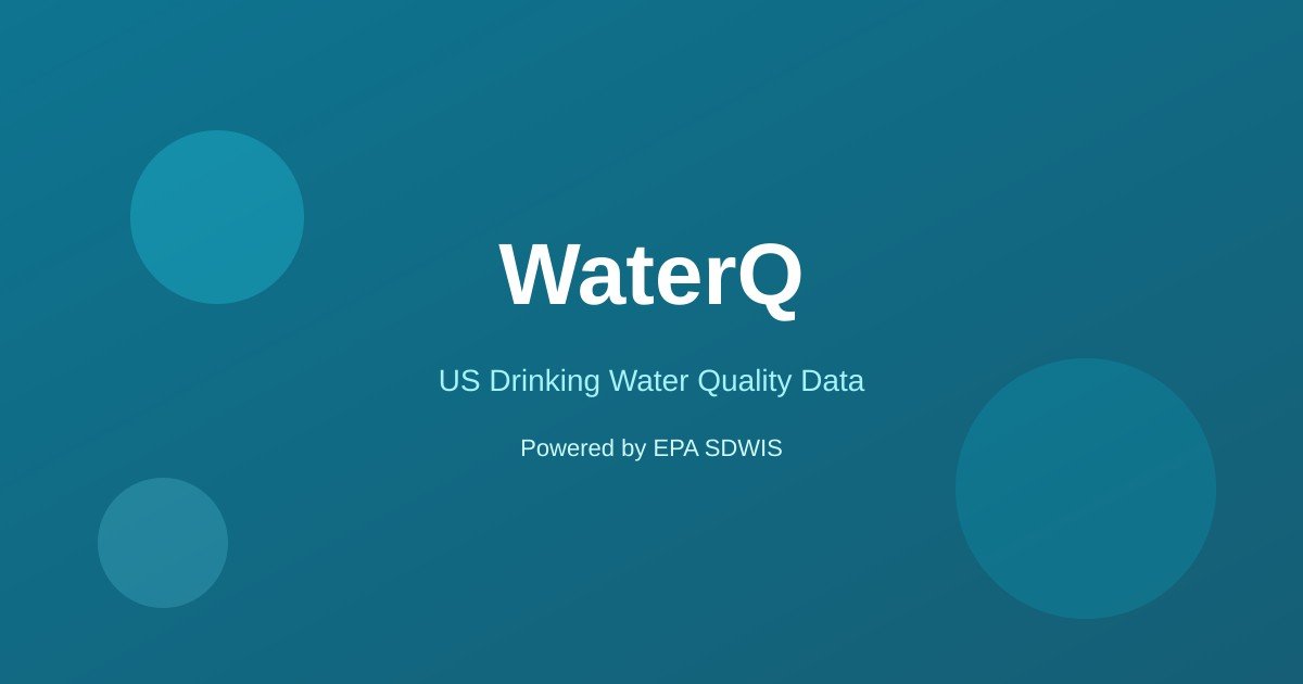 WaterQ - US Drinking Water Quality Data